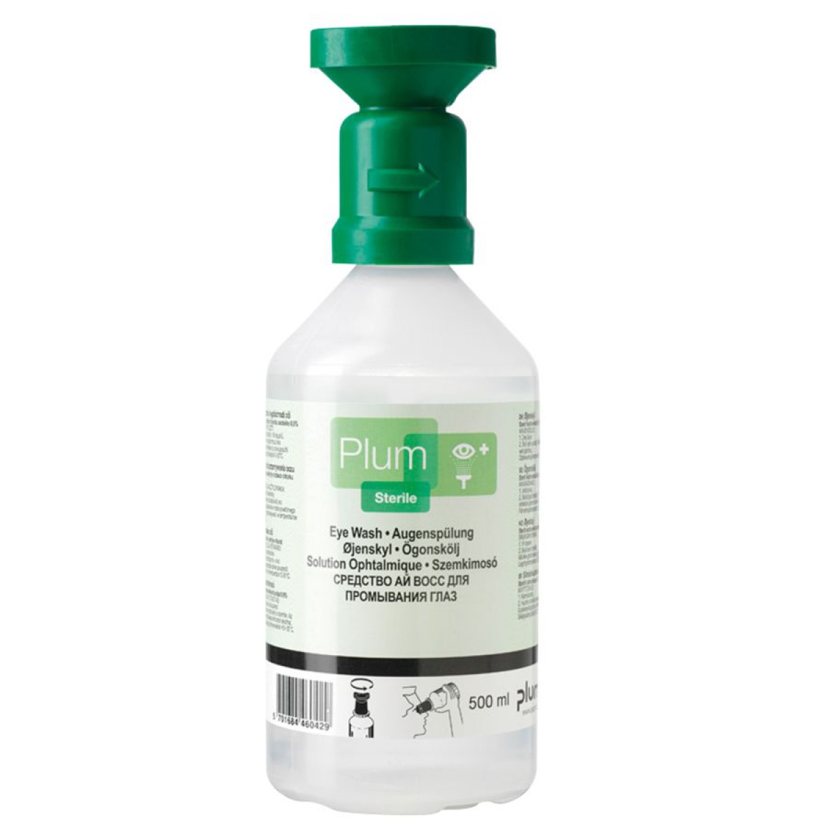 Flacon de rinçage oculaire 500 mL | HSE Center Flacon de rinçage oculaire 500 mL | HSE Center