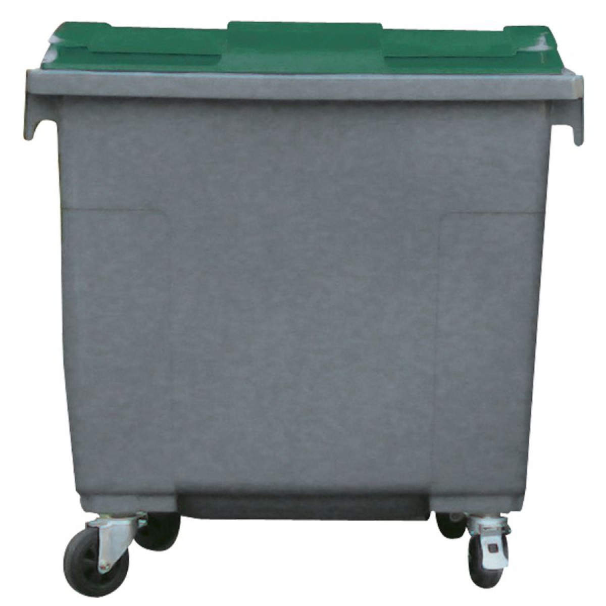 Conteneur plastique gris/vert 4 roues, 660 L | HSE Center Conteneur plastique gris/vert 4 roues, 660 L | HSE Center